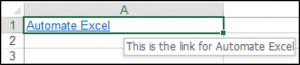 VBA Hyperlinks - Automate Excel